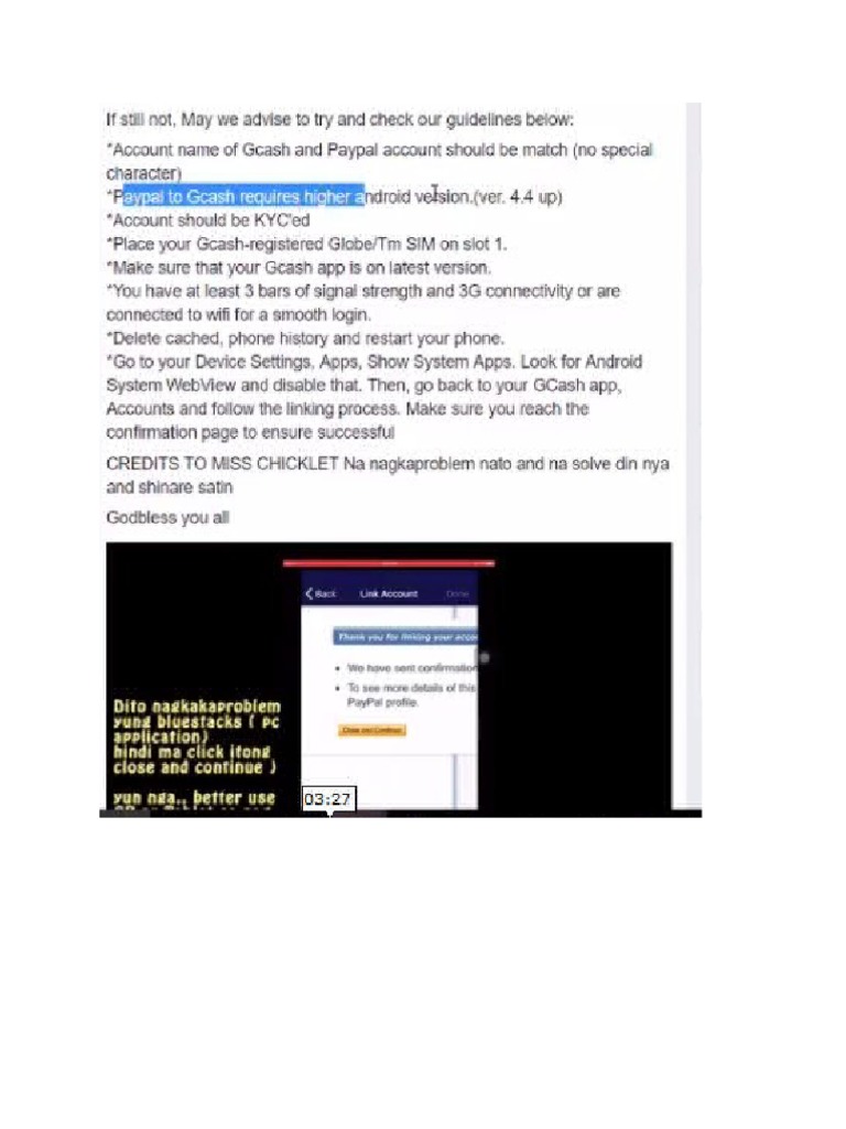 Gcash Instructions | PDF