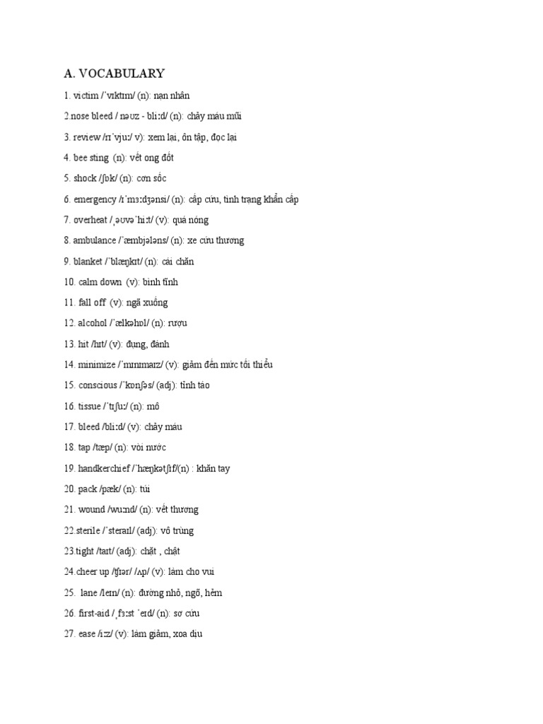 tiếng anh 8 unit 9 vob-gra | PDF