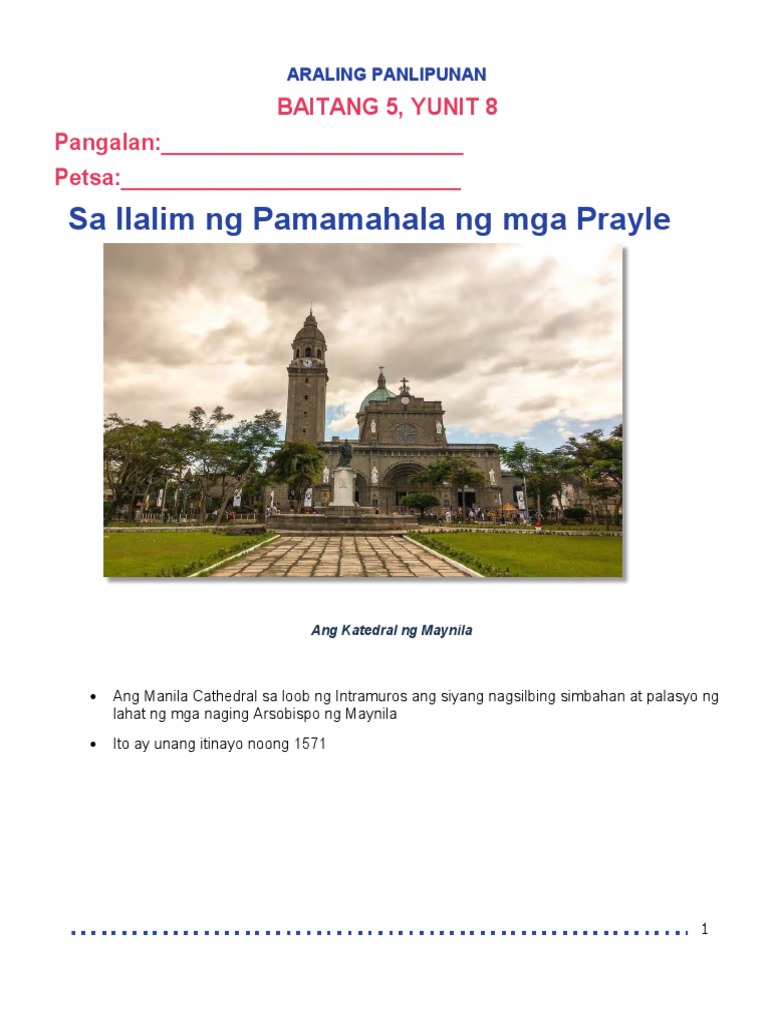 ARALING PANLIPUNAN-5 (Modules) | PDF