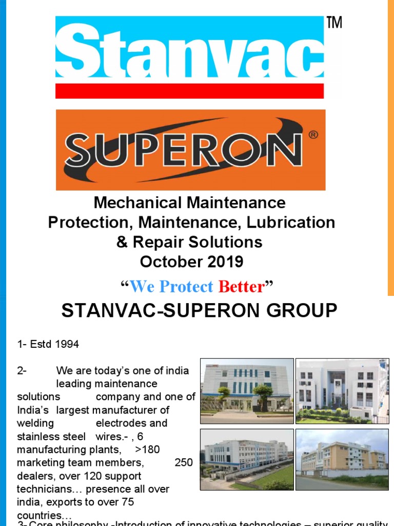 Stanvac-Superon Catalogue Valve Repairing - Venugoalan.v | PDF | Epoxy ...