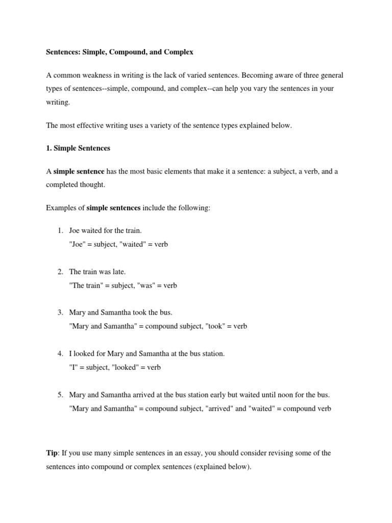 Types of Sentences Direct and Indirect Objects Sentences Functions and ...