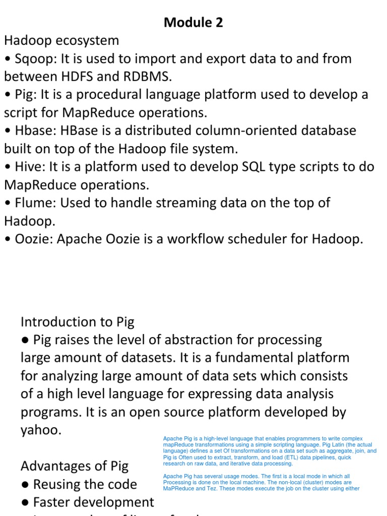 BDA Module 2 PDF | PDF | Apache Hadoop | Databases BDA Module 2 PDF | PDF | Apache Hadoop | Databases