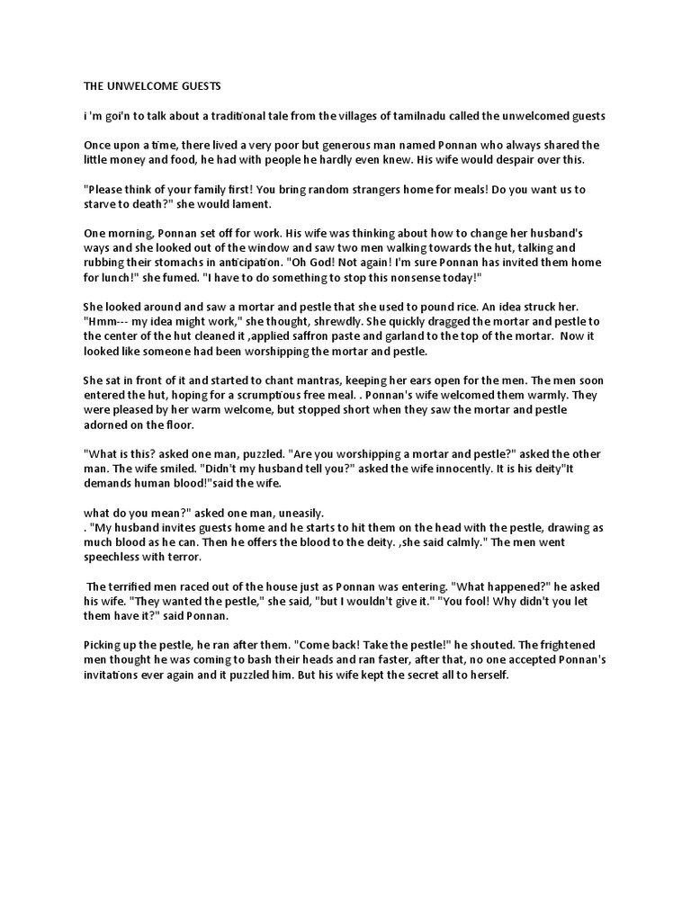 The Unwelcome Guests | PDF