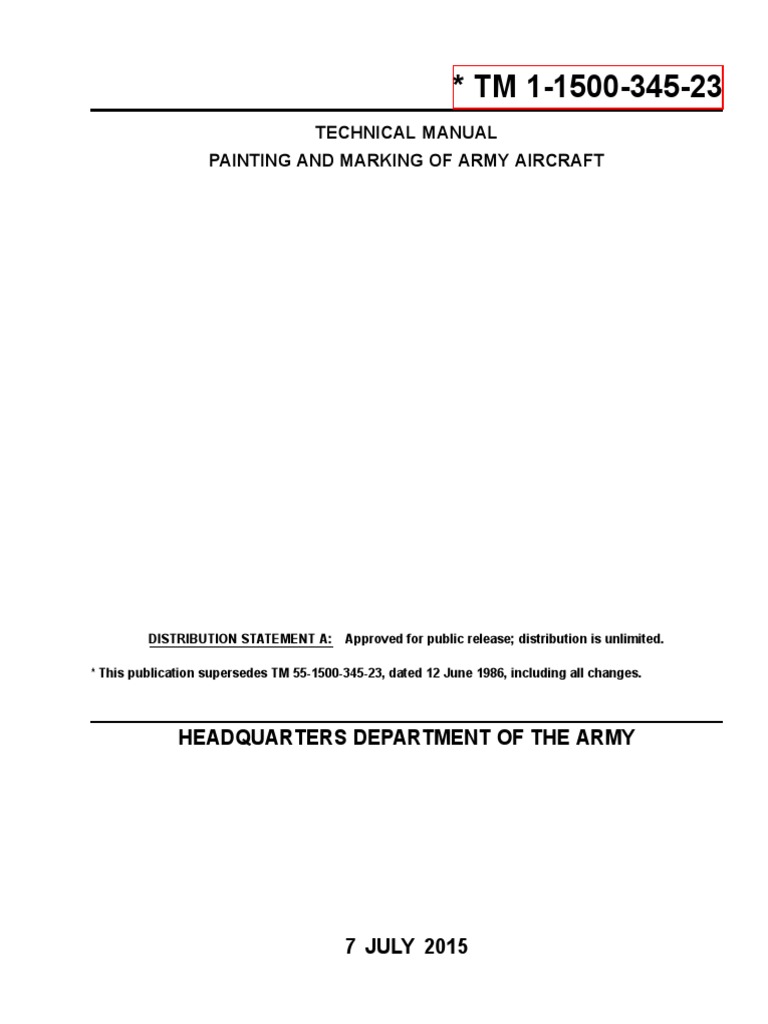 TM 1-1500-345-23 2015.pdf | PDF | Occupational Hygiene | Injury