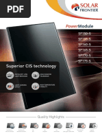 First Solar Series 7 TR1 Module Specs | PDF | Photovoltaics | Solar Panel