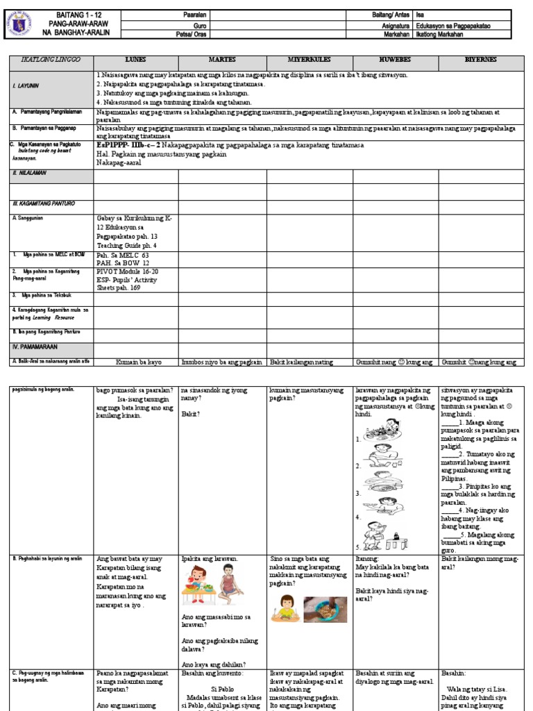 EsP 1 3rd Q WEEK 3 | PDF