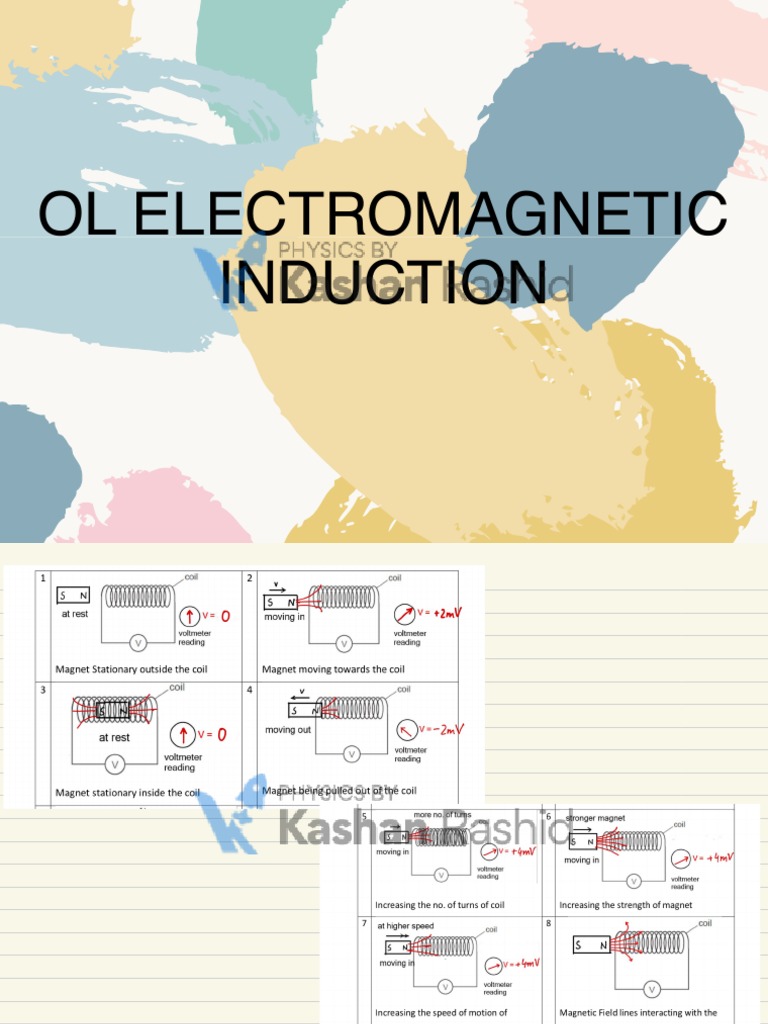 O Level Electromagnetic Induction PDF | PDF | Electromagnetic Induction | Inductor
