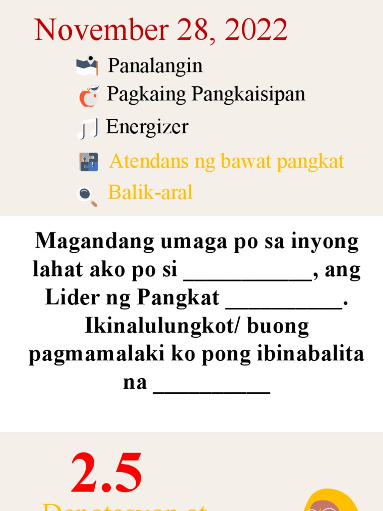 FIL8 - Q2 - Week 3 | PDF