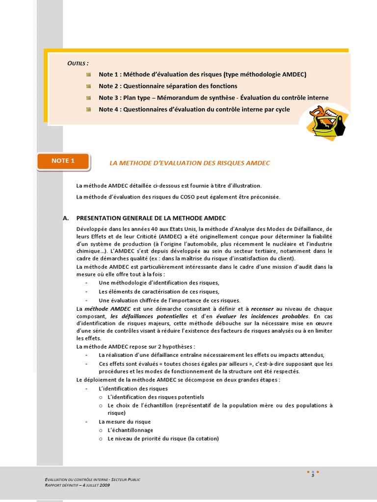 Methodologie | PDF | Risque | Contrôle interne