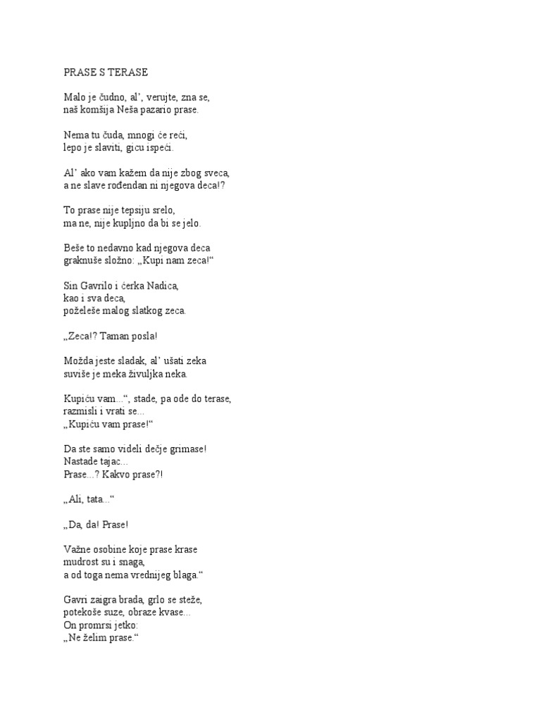 Prase S Terase | PDF