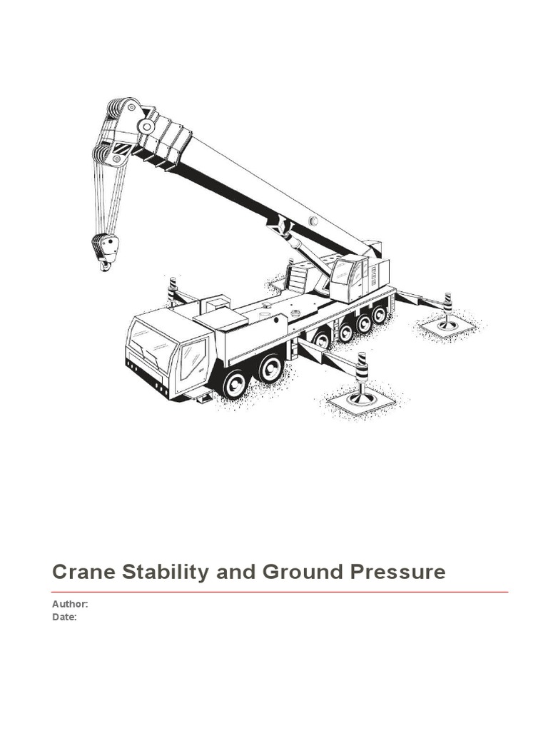 Crane Stability and Ground Pressure | PDF | Strength Of Materials ...