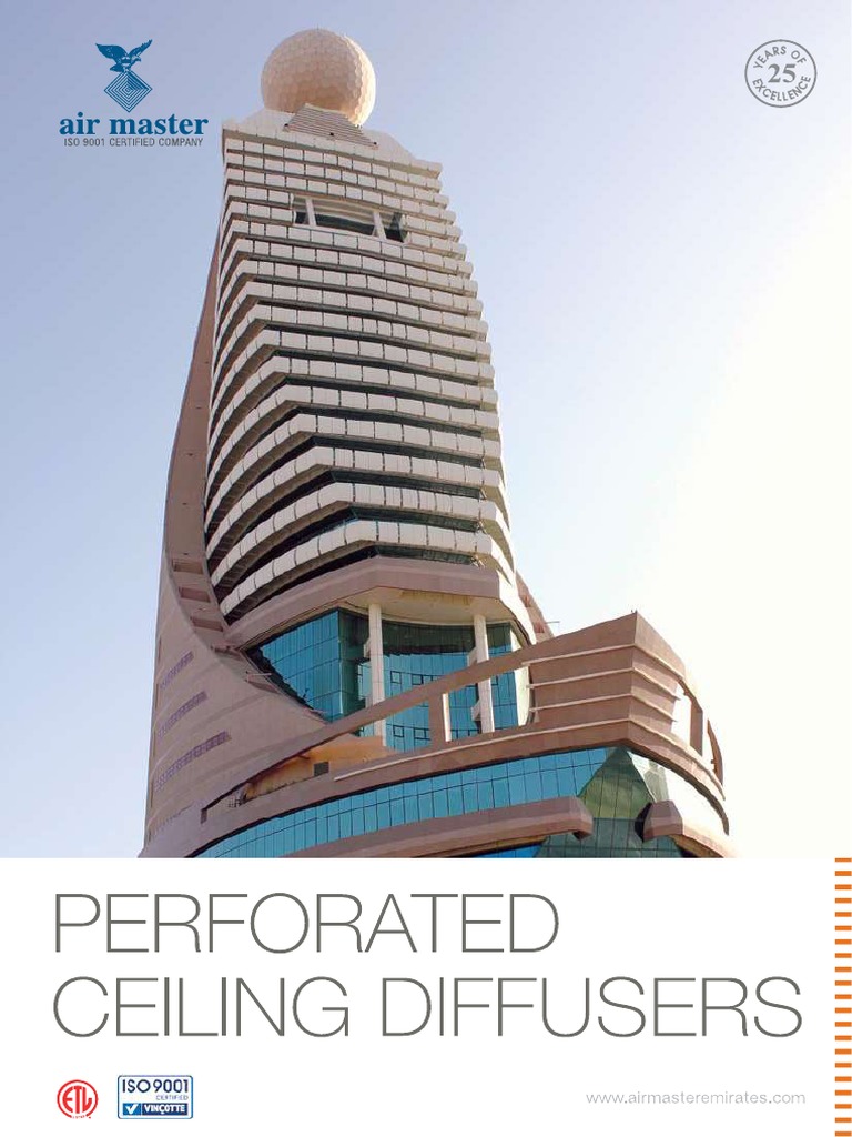 Perforated Ceiling Diffuser Catalog PDF | PDF