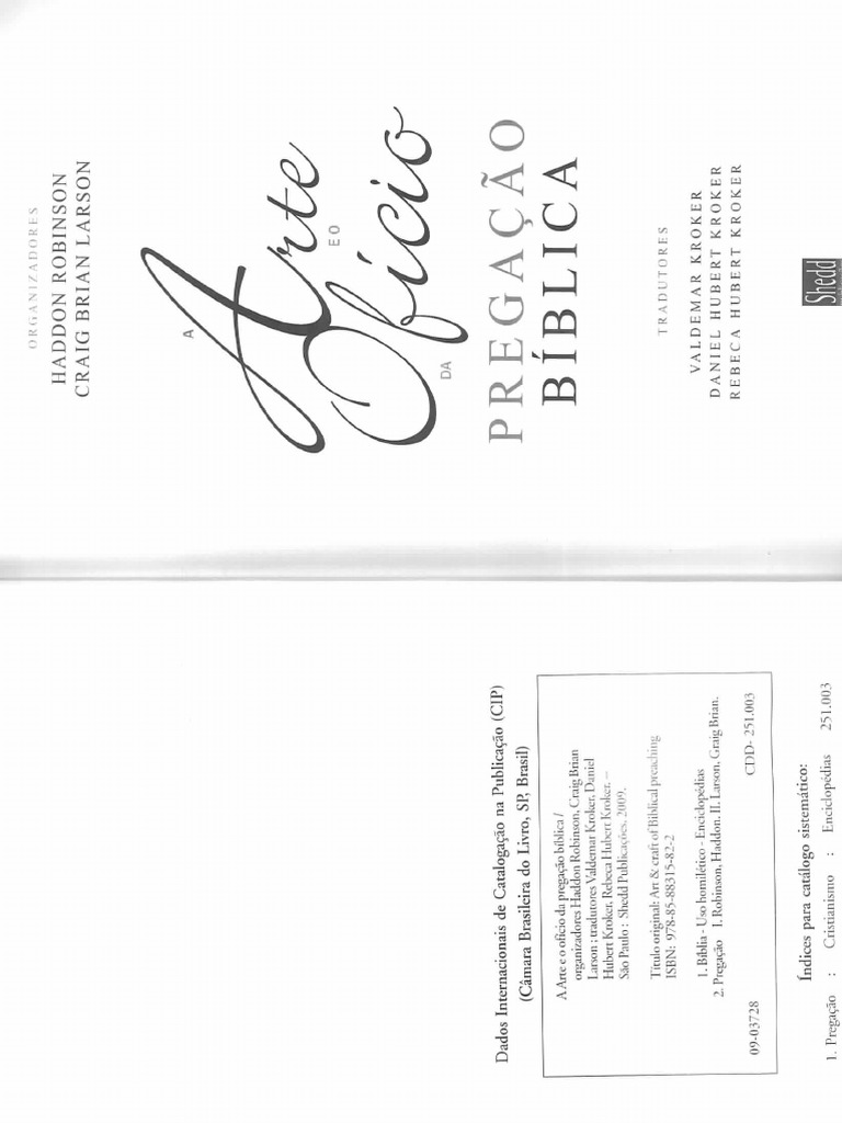 1-ROBINSON, Haddon - A Heresia Da Aplicação | PDF