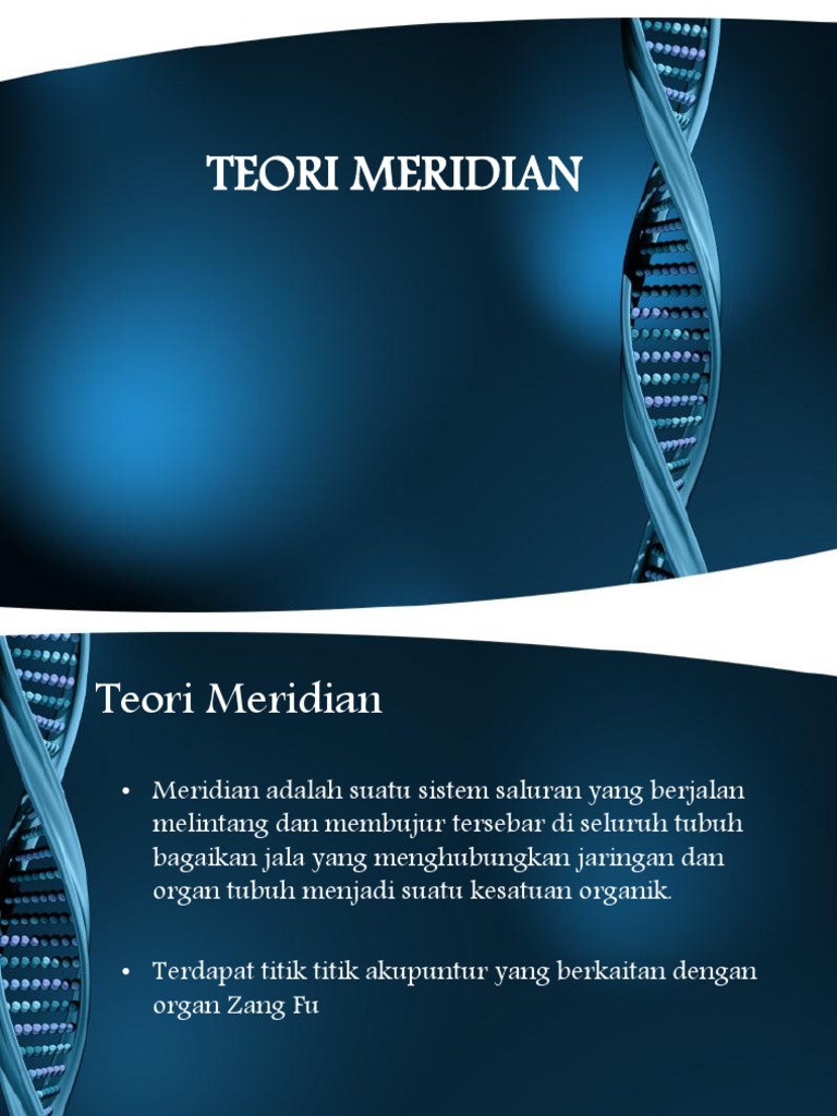 Teori Meridian dan Akupunktur dalam Tubuh | PDF | Kesehatan Holistik