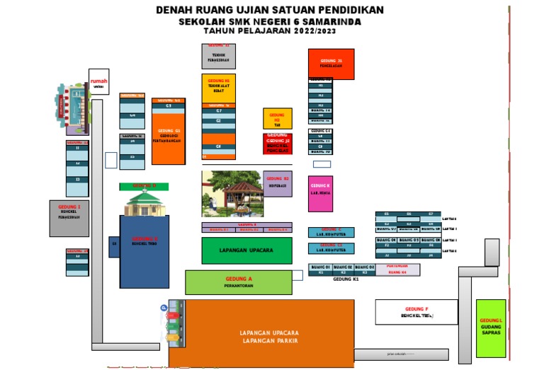 Denah Ruang Ujian | PDF