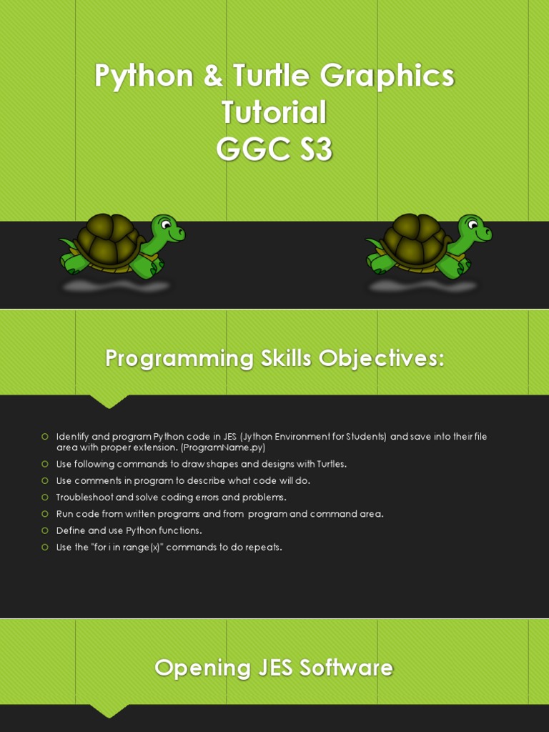 Python Turtle Graphics Tutorial PDF | PDF | Function (Mathematics) | Control Flow