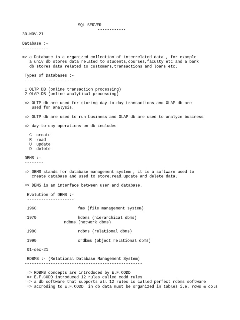 SQL Server 6pm | PDF | Relational Database | Microsoft Sql Server