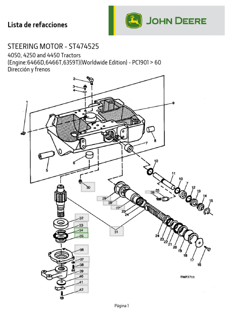 Estopera y Sello Del Eje Del Motor de Dirección 4250!!! | PDF | Bienes manufacturados | Máquinas