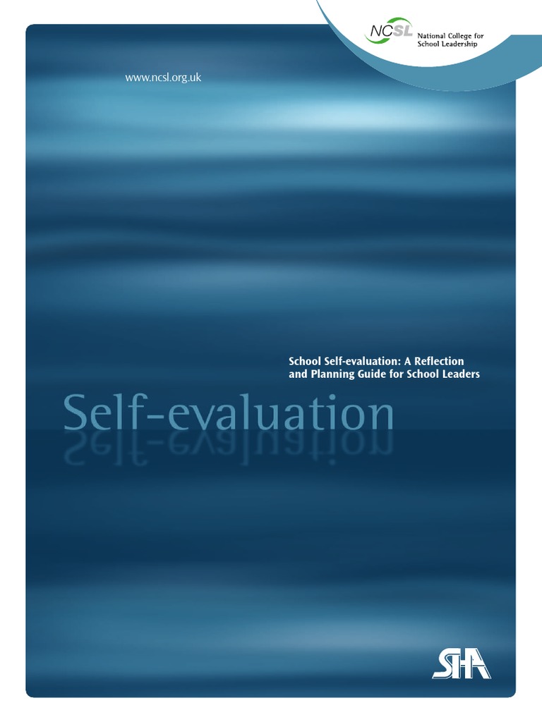 Self Evaluation A Reflection and Planning Guide | PDF | Evaluation ...