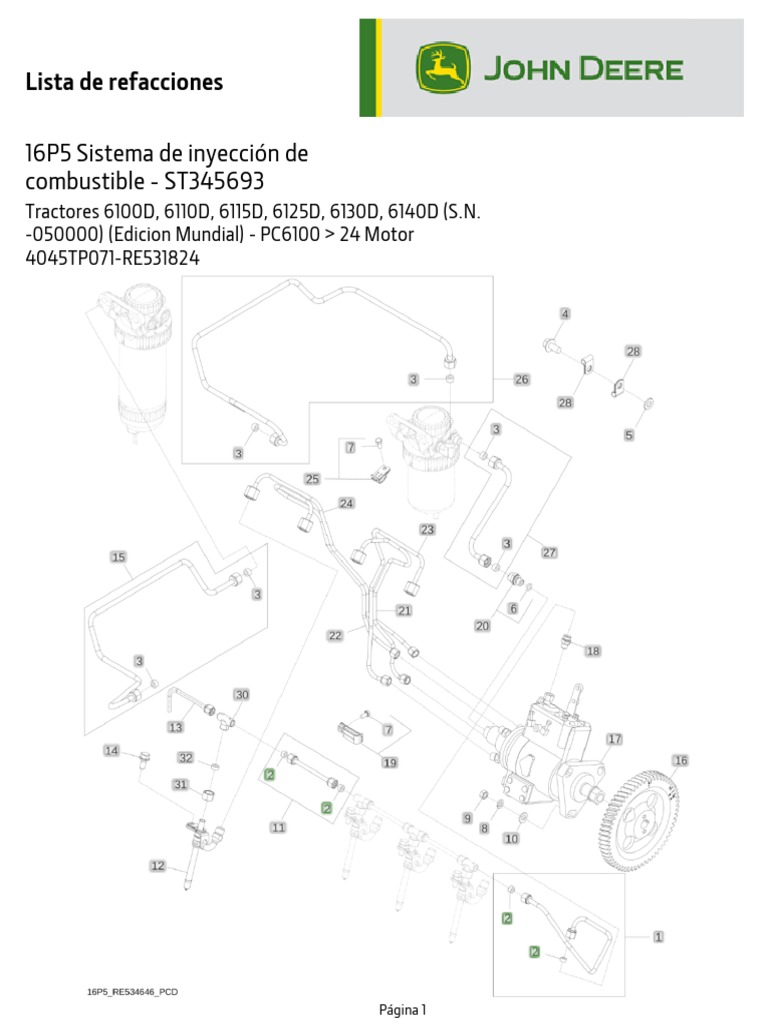 6110D Líneas de Combustible!!! | PDF | Bienes manufacturados | Motores