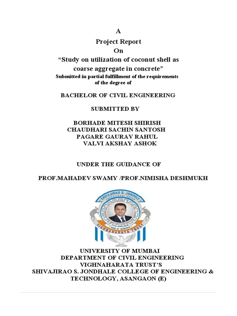 Project Report Modify PDF | PDF | Concrete | Construction Aggregate