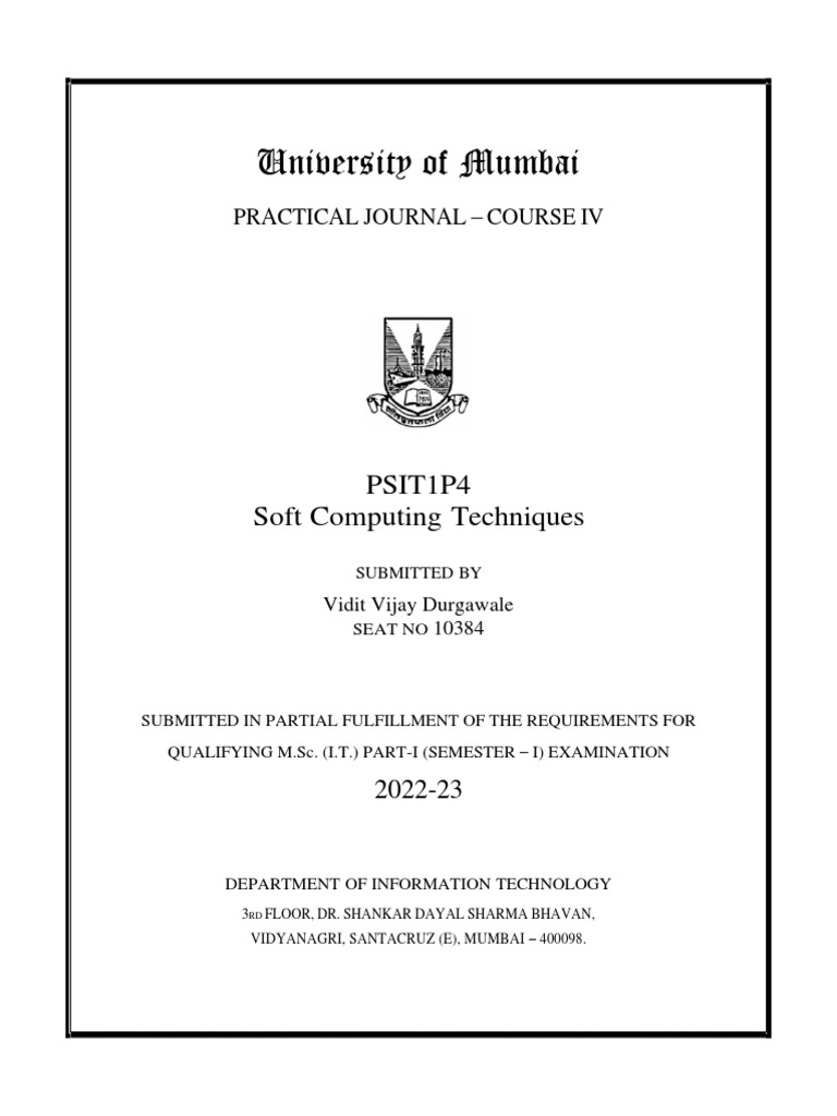 SCT - Cover Page | PDF | Artificial Neural Network | Computing