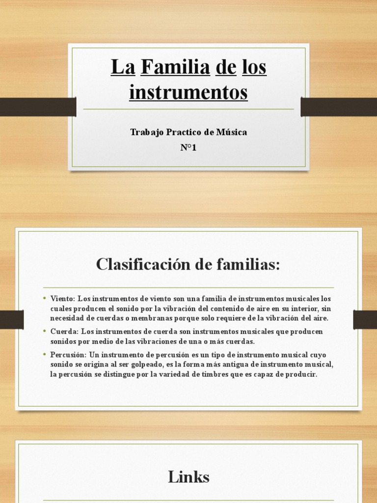La Familia de Los Instrumentos | PDF | Arte