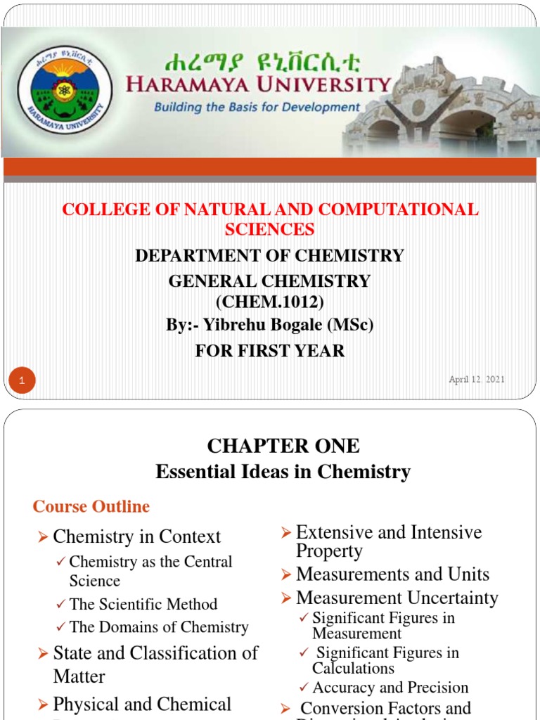 General Chemistry CHEM 1012 Chapter 1 An PDF | PDF | Ion | Chemical Compounds