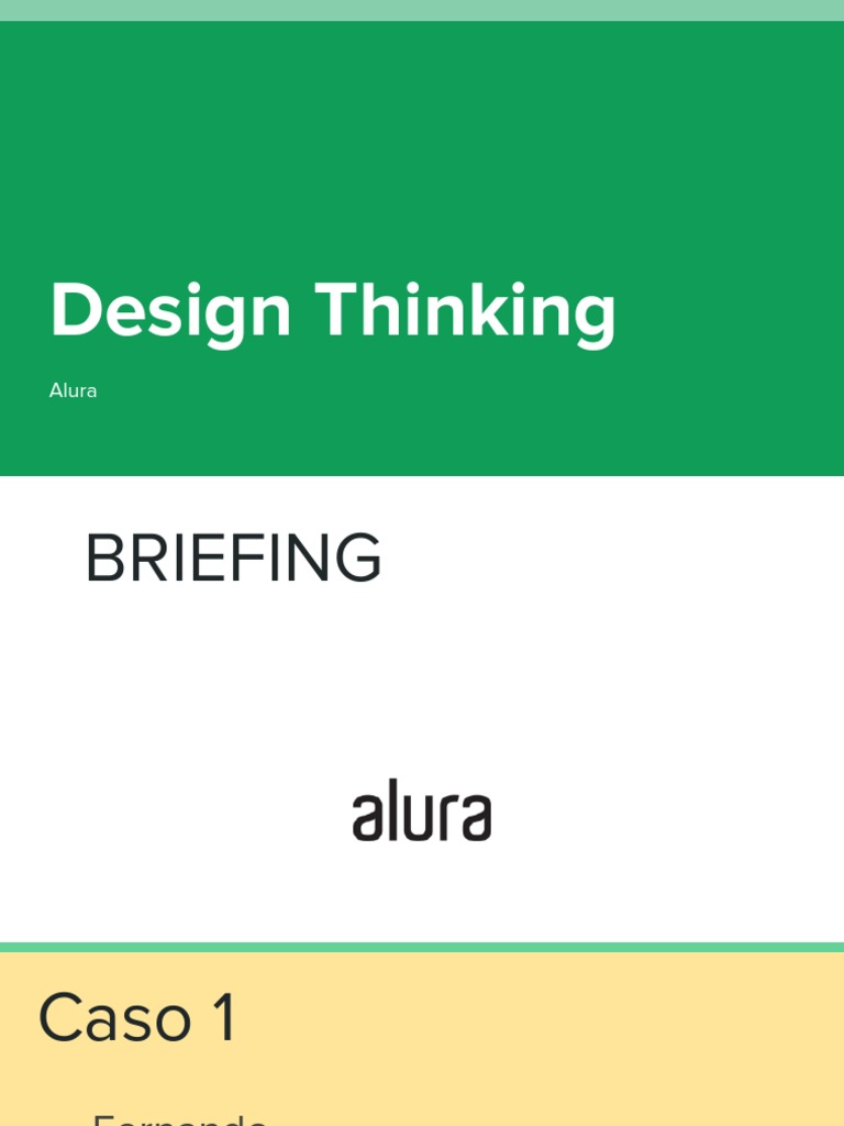 Design Thinking - Curso 1 PDF | PDF | Design Thinking | Esboço