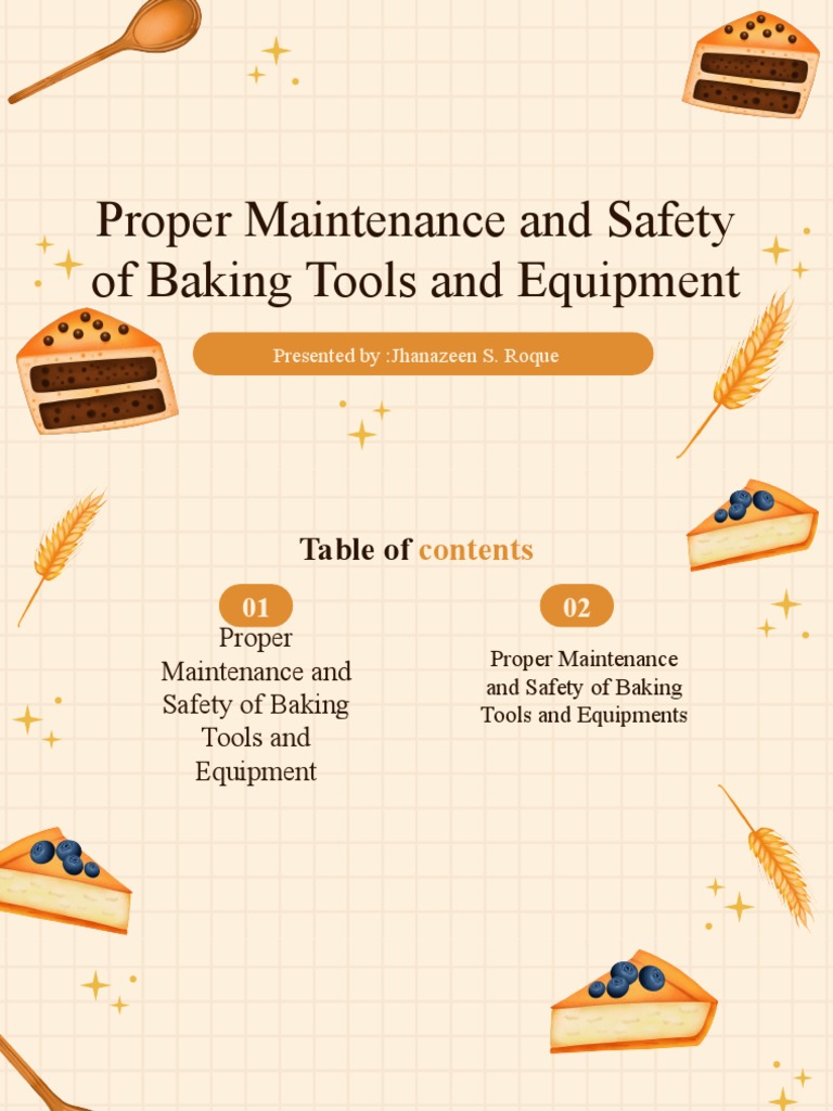 T.L.E Presentation | PDF | Baking | Safety