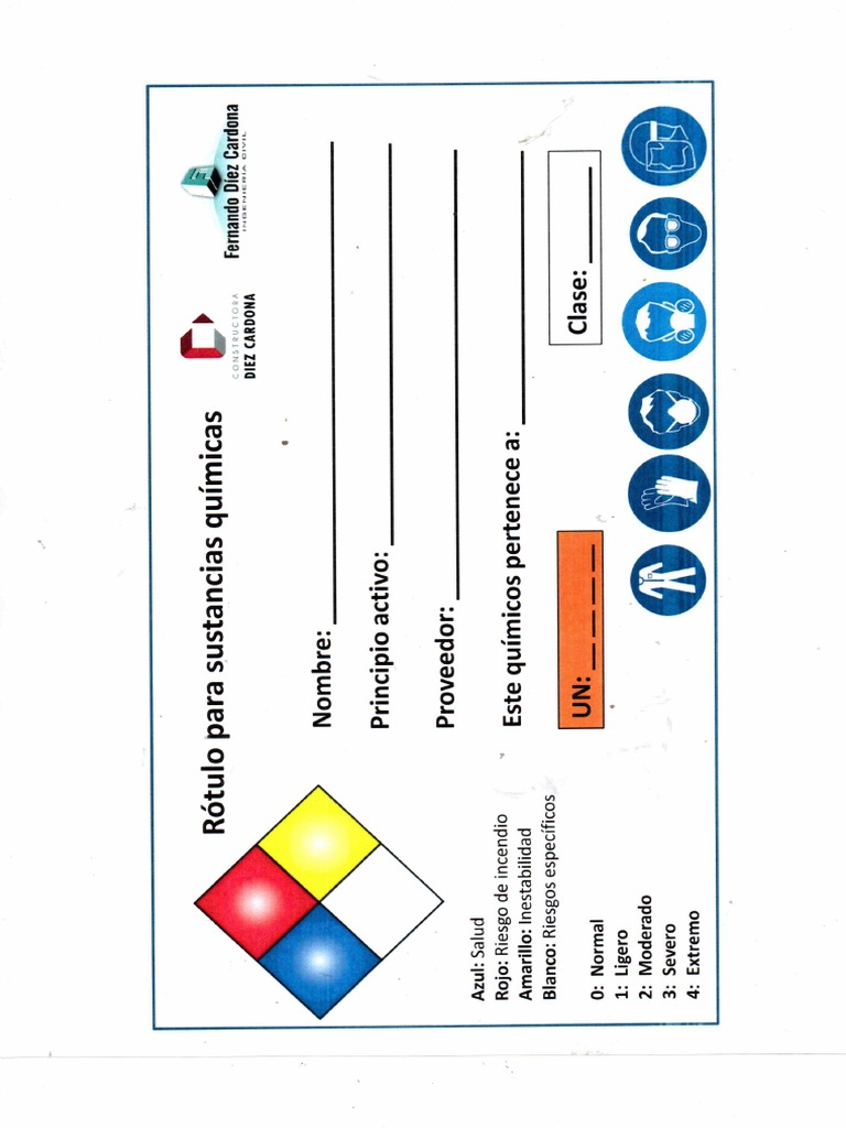 Rotulo Sustancias Quimicas | PDF