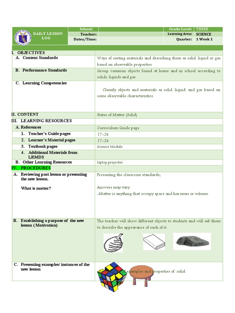 Dlp Science 3 Pdf Teachers Learning