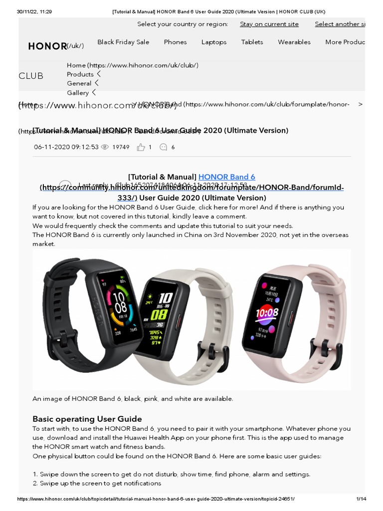 (Tutorial & Manual) HONOR Band 6 User Guide 2020 (Ultimate Version ...