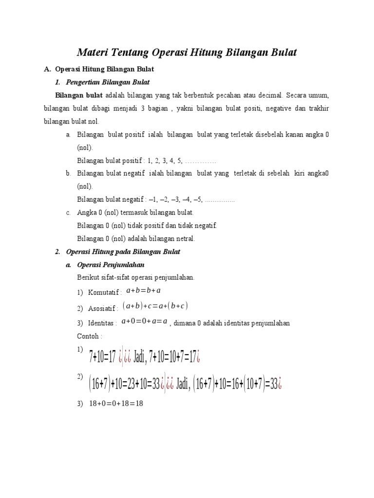 Materi MTK Les | PDF | Metode & Bahan Ajar