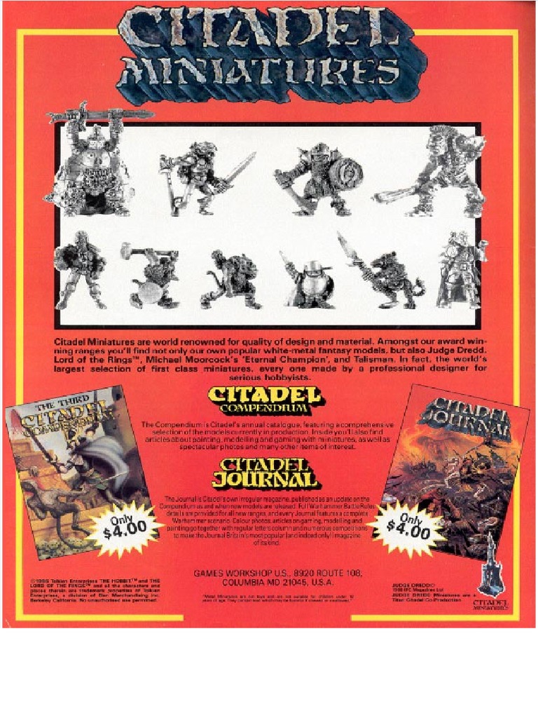 Dragon Magazine 114 1986 Citadel Miniatures | PDF
