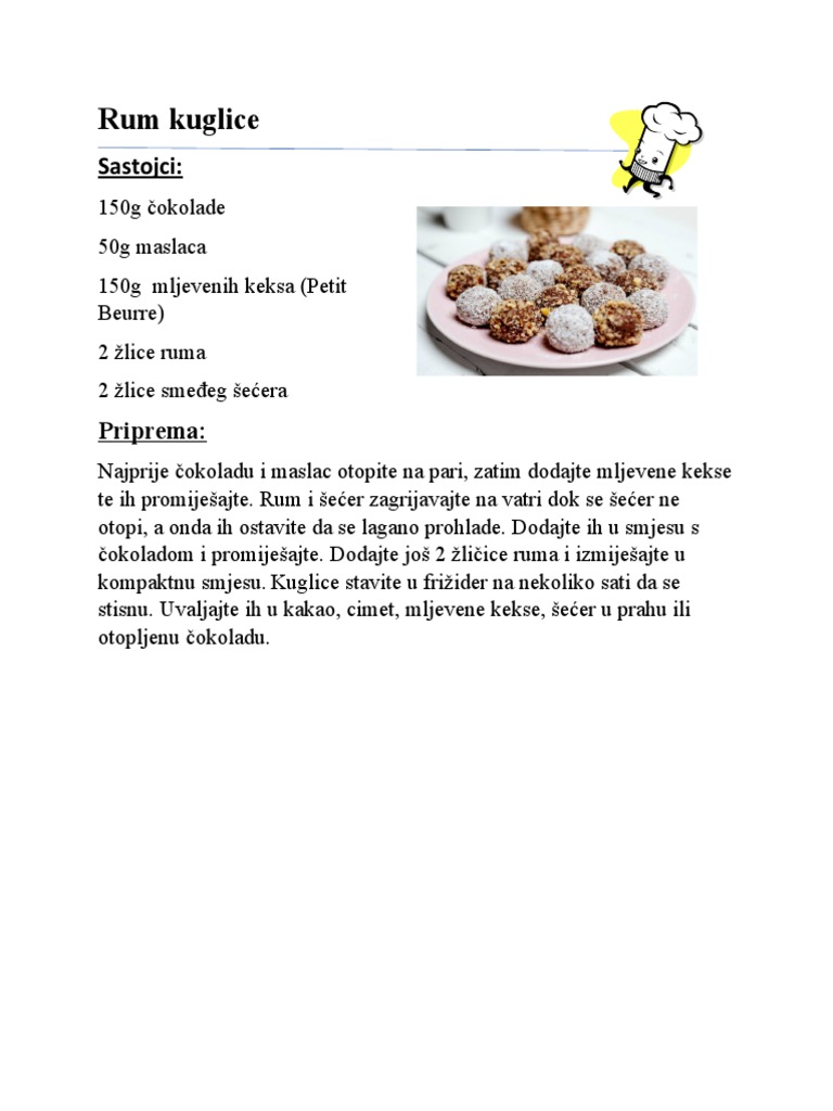 Rum kuglice.odt | PDF