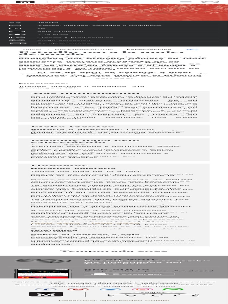 Estudio para La Mujer Desnuda - Teatro Solís PDF | PDF | Teléfonos móviles