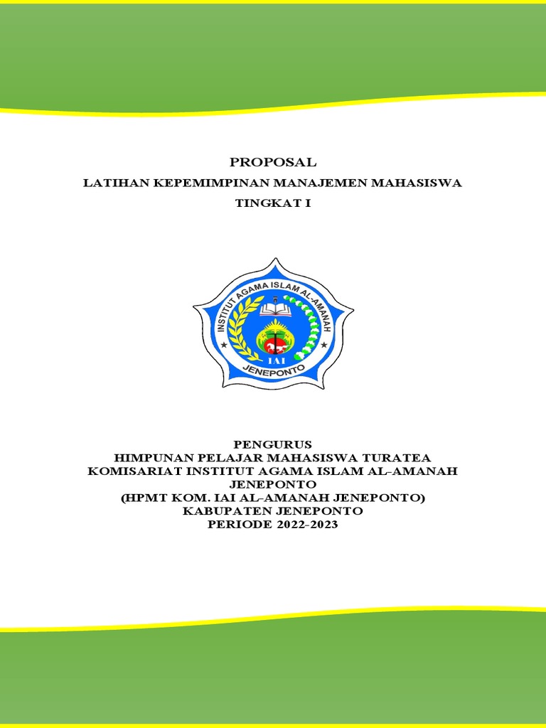 Sampul Proposal LKMM | PDF