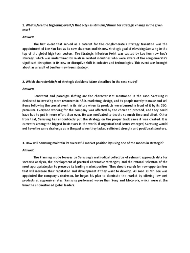 Strategic Management 2 Activity 1 | PDF