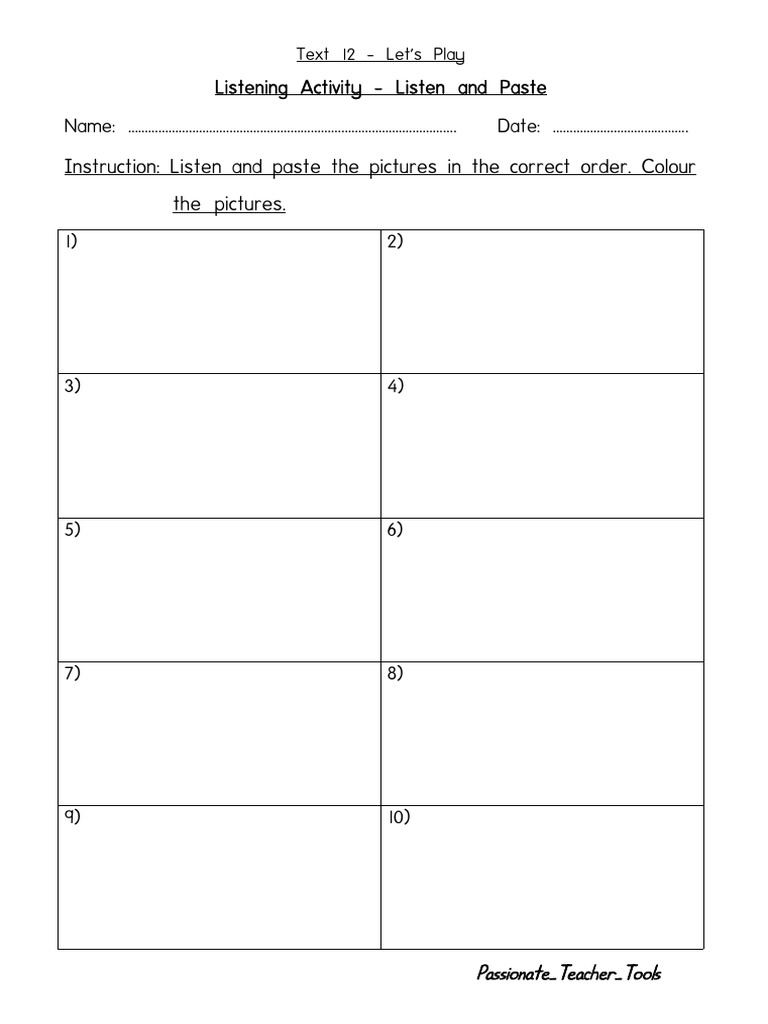 Listening Activity for Teachers | PDF | Games & Activities | Computers