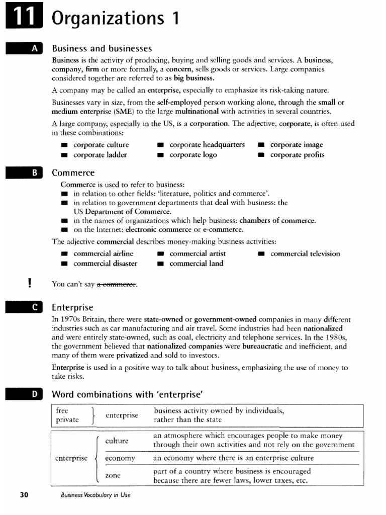 Business Vocabulary in Use-Unit 11-12 (Module 3) | PDF
