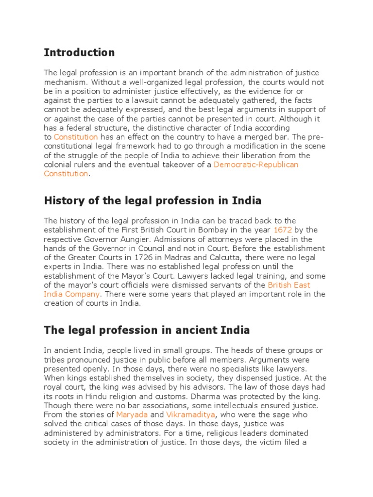 Development of Legal Profession | PDF | Lawyer | Advocate