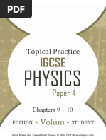 IGCSE Physics Paper 1 Classified | PDF | Acceleration | Electromagnetic Radiation
