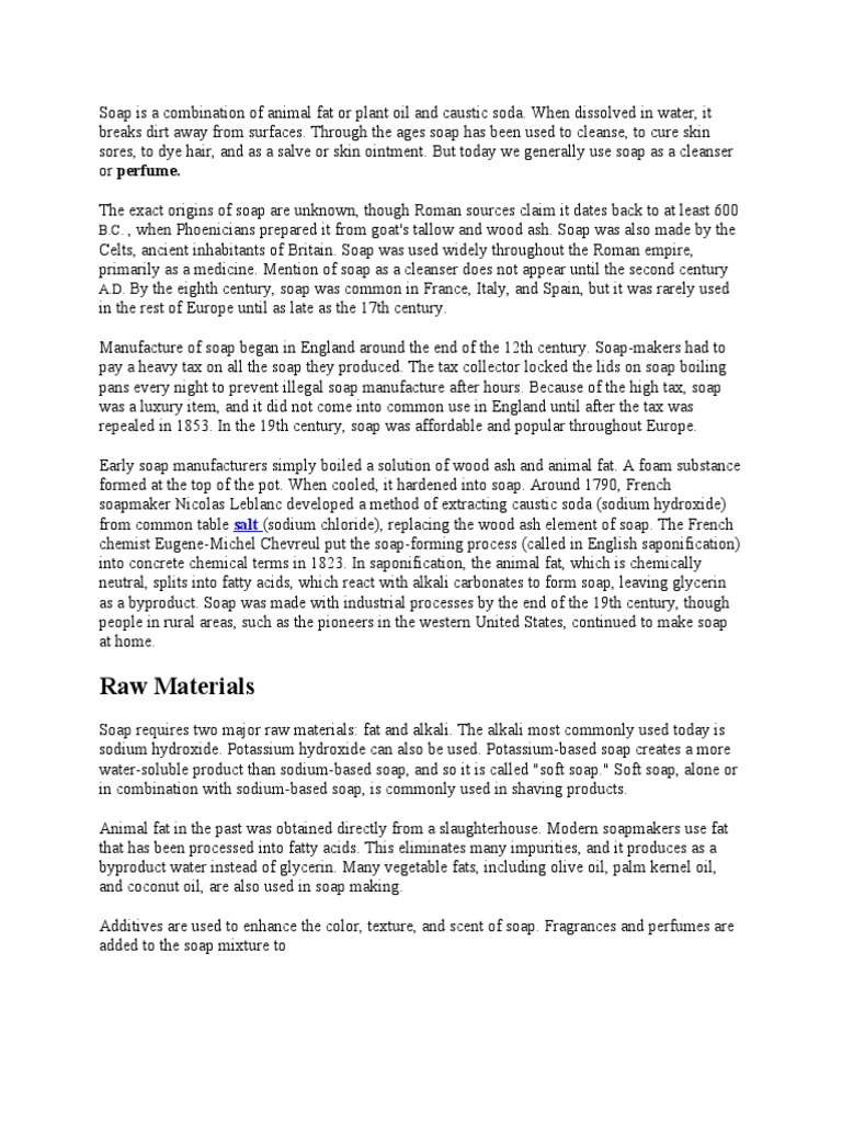 Soap Production Business Plan | PDF | Detergent | Soap