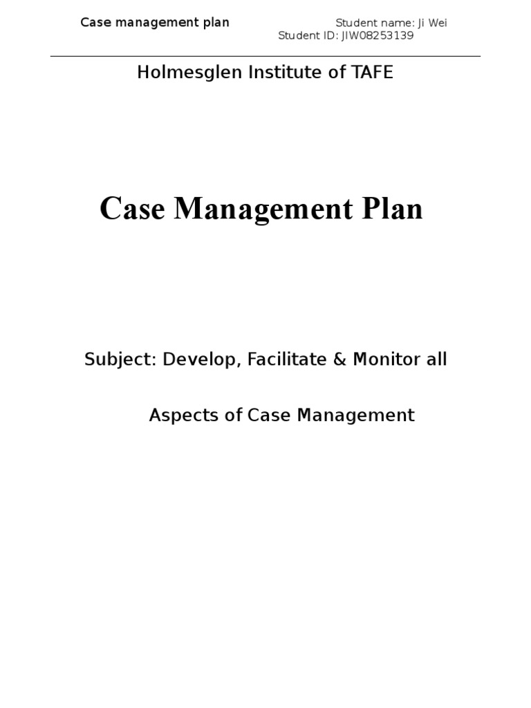 Case Management | PDF | Caregiver | Disability