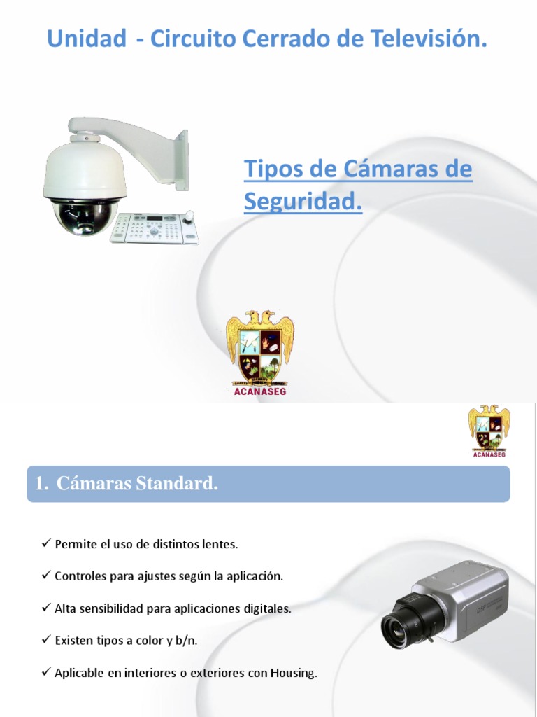 Unidad N°1 CCTV-Tipos de Cámaras | PDF | Pantalla de cristal líquido ...