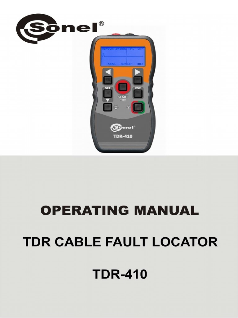 tdr-410 en 1.02 Druk KPL | PDF | Electromagnetism | Manufactured Goods