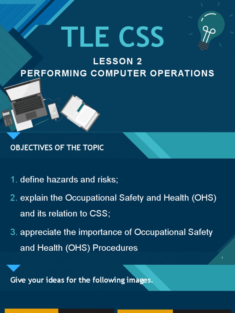 1 - TLE CSS Lesson 2 - Final | PDF | Occupational Safety And Health | Risk
