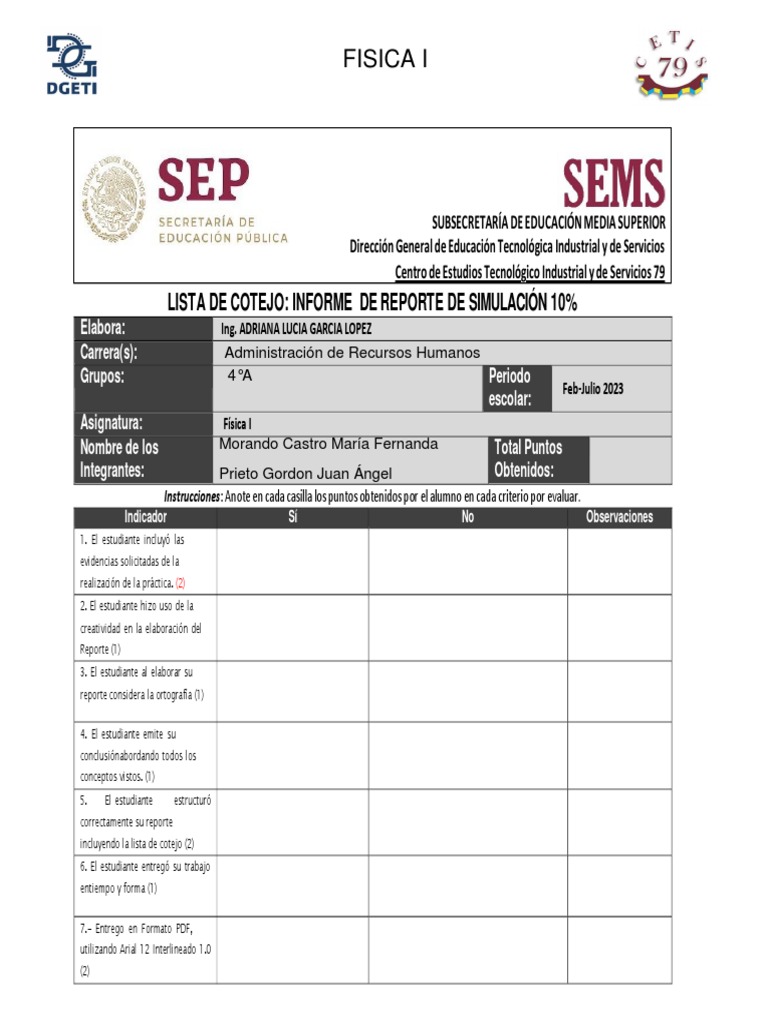 Informe de Practica en Simulador MC - PG PDF | PDF | Mecánica | Ingeniería mecánica