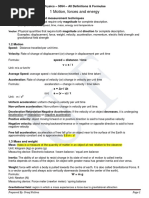 Senior Two Physics Notes (August 2021) | PDF | Lever | Machines